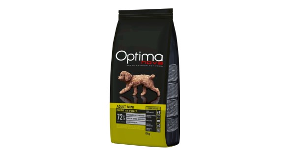 OPTIMAnova Dog Adult Mini Digestive Rabbit & Potato GF 6 kg